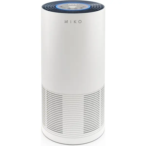 MIKO True Hepa Air Purifier With Smart Air Sensorcovers Up To 1600 Sq. Ft - White