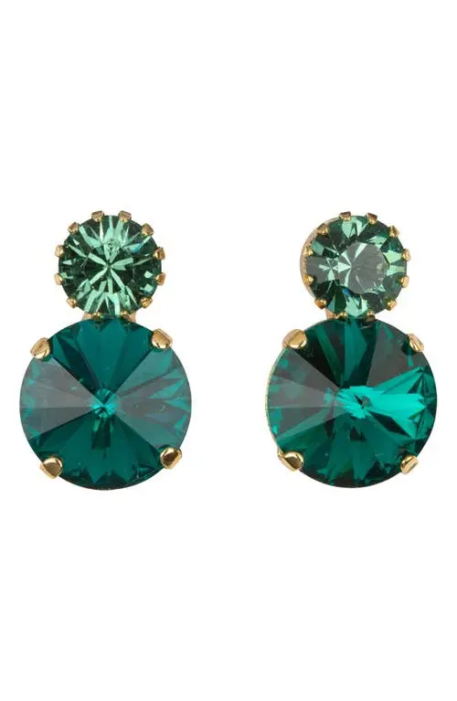 JENNIFER BEHR Myrla Drop Earrings - Emerald