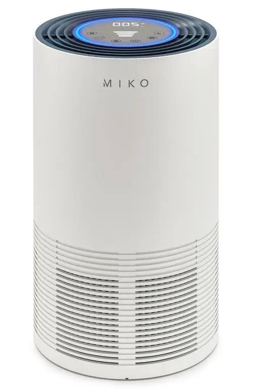 MIKO Air Purifier True Hepa With Air Sensorcovers Up To 970 Sq. Ft - White