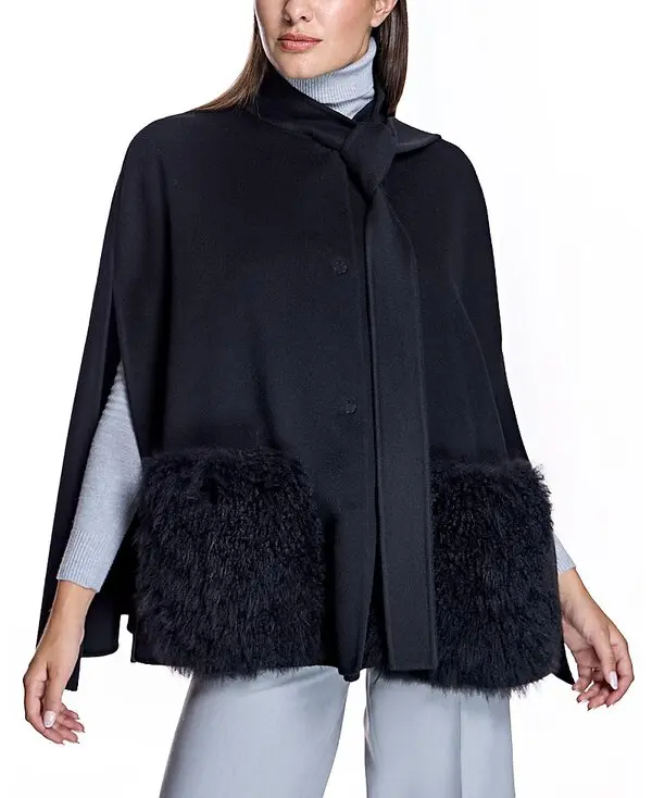 MAXIMILIAN Wool Blend Cape
