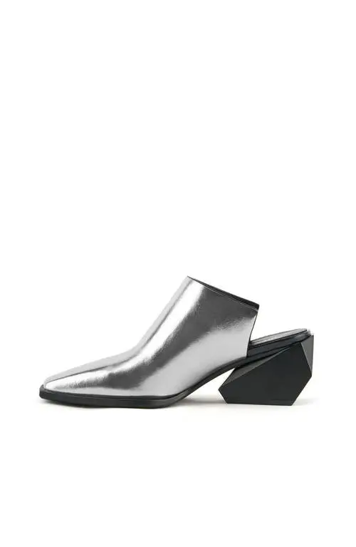 United Nude Ricky Mule Mid - Silver
