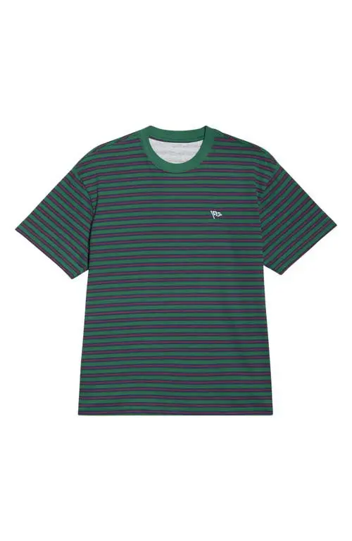 QUIET GOLF Squints Stripe Cotton T-shirt