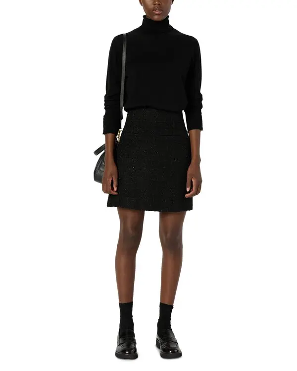 Gerard Darel Tweed Mini Skirt