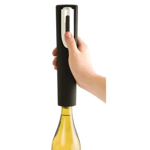 TRUE BRANDS Vino Drill Electric Battery Corkscrew - Black