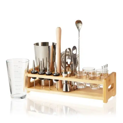 TRUE BRANDS 20 Piece Barware Set - Assorted