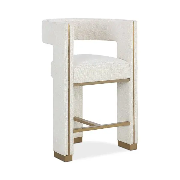 SUNPAN Adamina Counter Stool, Rhea Light - Barley
