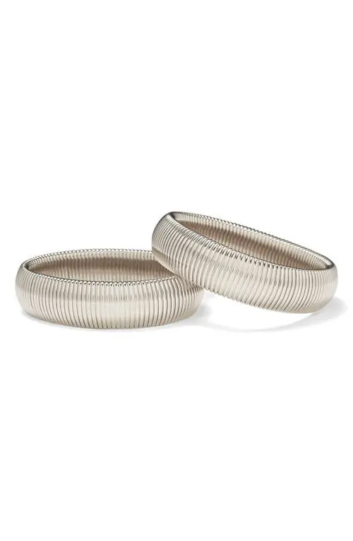 Lady Grey Ophidia Set Of 2 Bracelets - Silver