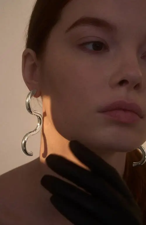 Lady Grey Serpentine Drop Earrings