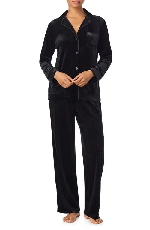 Ralph Lauren Velour Pajamas - Black