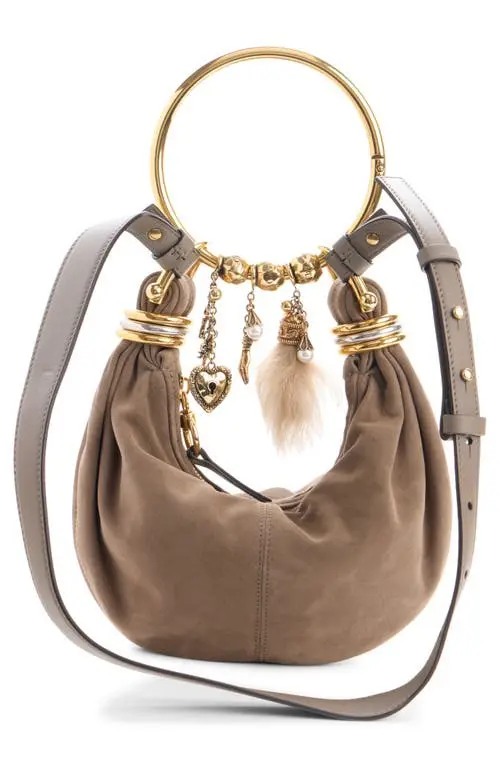 Chloé Mini Bracelet Suede Hobo Bag