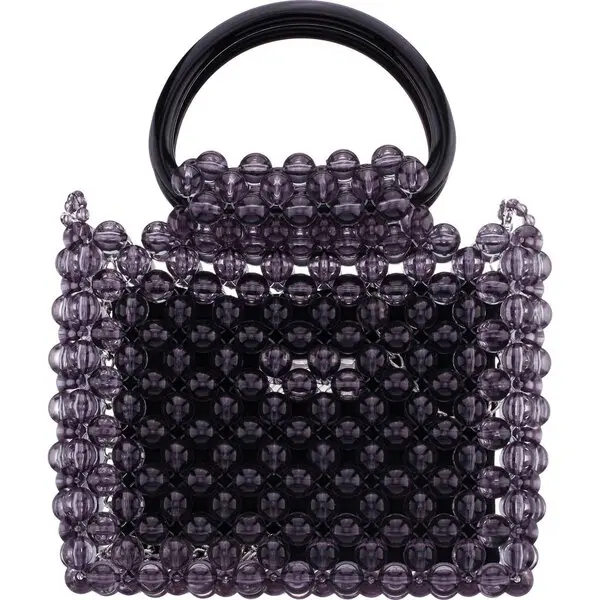 Nina Nylie Top Handle Bag - Smoke