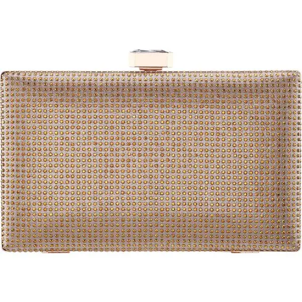 Nina Frame Clutch - Gold