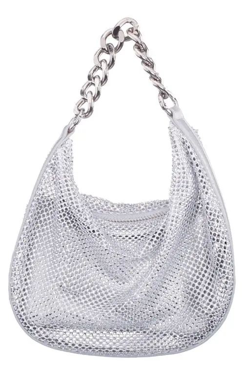 Nina Racquel Shoulder Bag - Silver