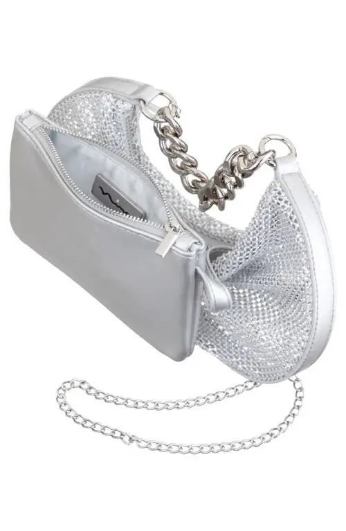 Nina Racquel Shoulder Bag - Silver