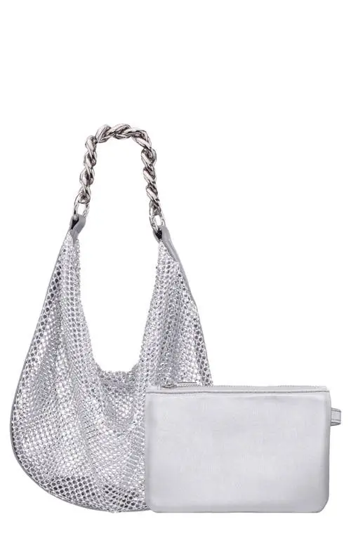 Nina Racquel Shoulder Bag - Silver