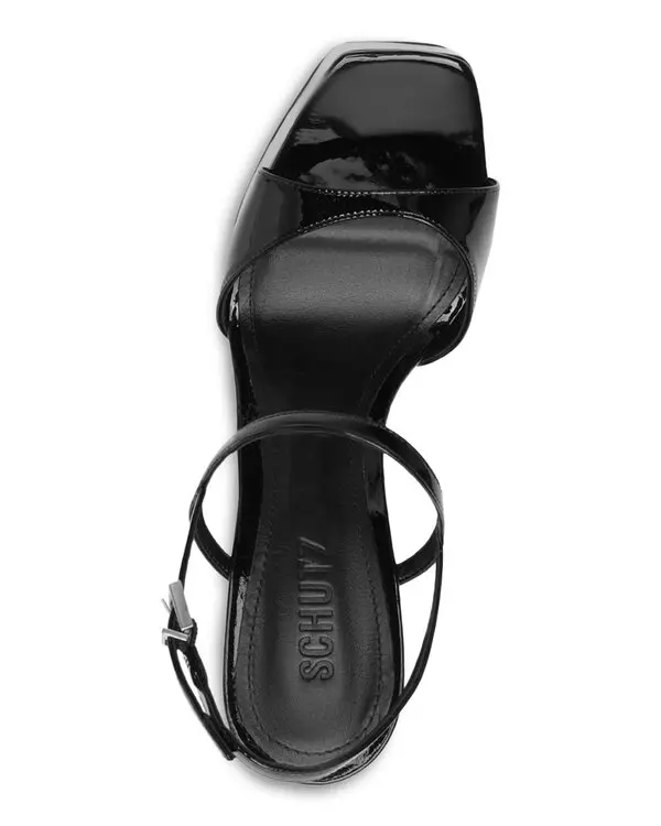 Schutz Arlene Platform Sandals - Black