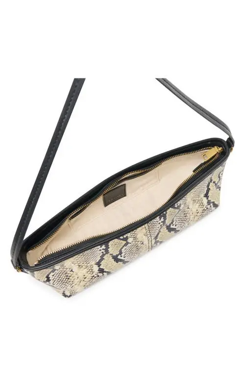 Dolce Vita Snakeskin Embossed Faux Leather Shoulder Bag