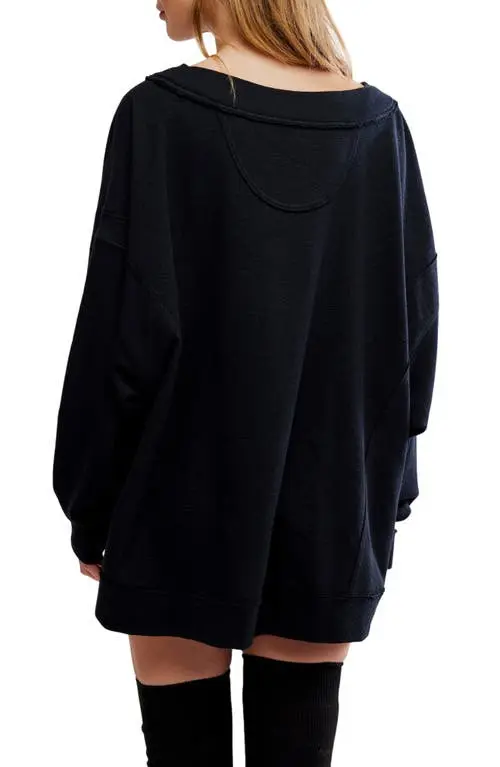 Free People Intimately Fp Staycation Pullover - Black