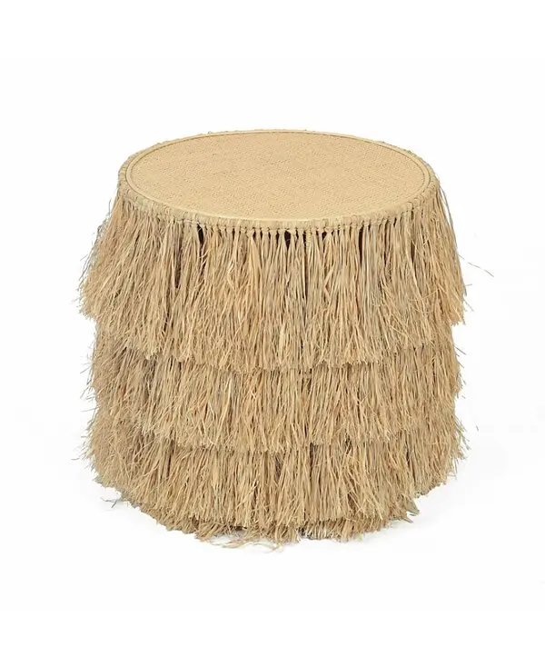TOV FURNITURE Luau Rattan Round End Table - Natural
