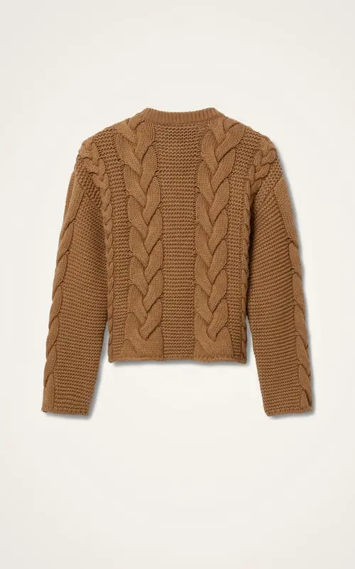 La DoubleJ Portrait Cardigan - Solid Brown