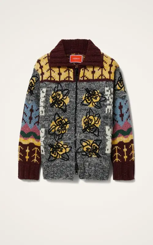 La DoubleJ Embroidered Chunky Cardigan