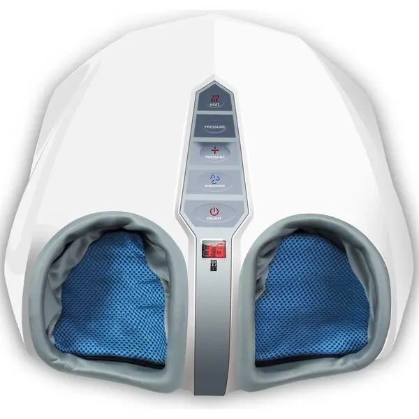 MIKO Shiatsu Foot Massager With Deep Kneading And Heat - White