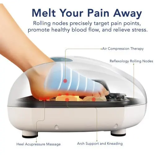 MIKO Shiatsu Foot Massager With Deep Kneading And Heat