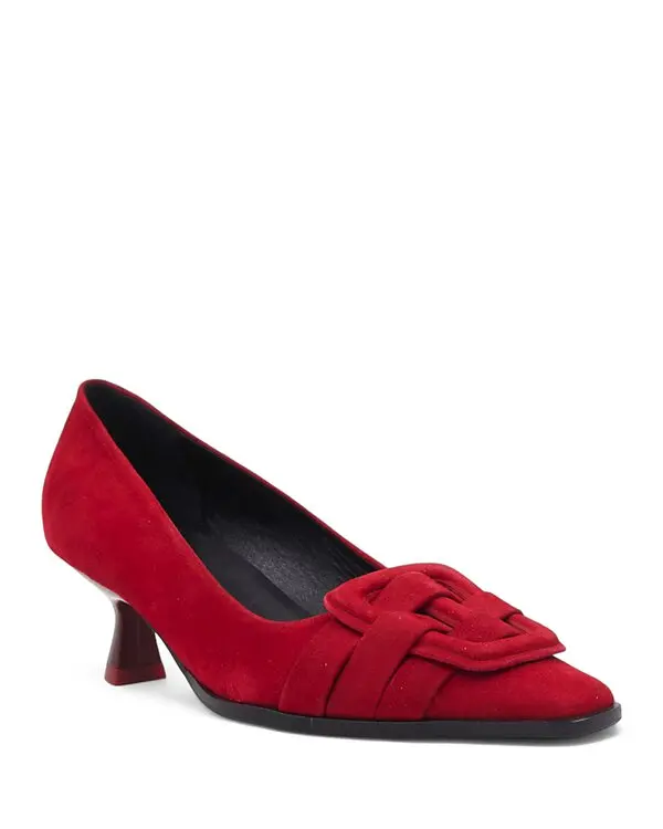 Aquatalia Aloha Pumps - Cherry Suede