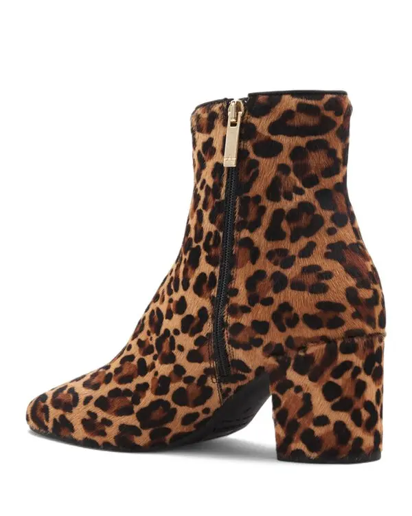 Aquatalia Domani Print Ankle Boots - Leopard