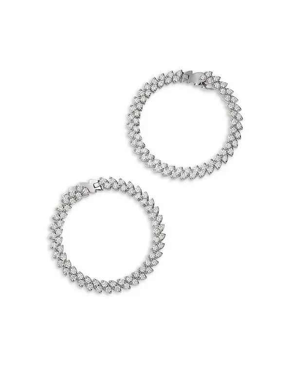 Roberto Coin Diamond Hoop Earrings 4.24 Tcw - White Gold