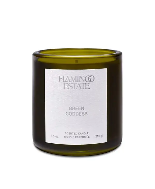 FLAMINGO ESTATE Goddess Candle 8 Oz - Green