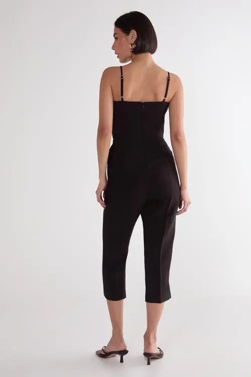 Nasty Gal Tailored Capri Square Neck Playsuit