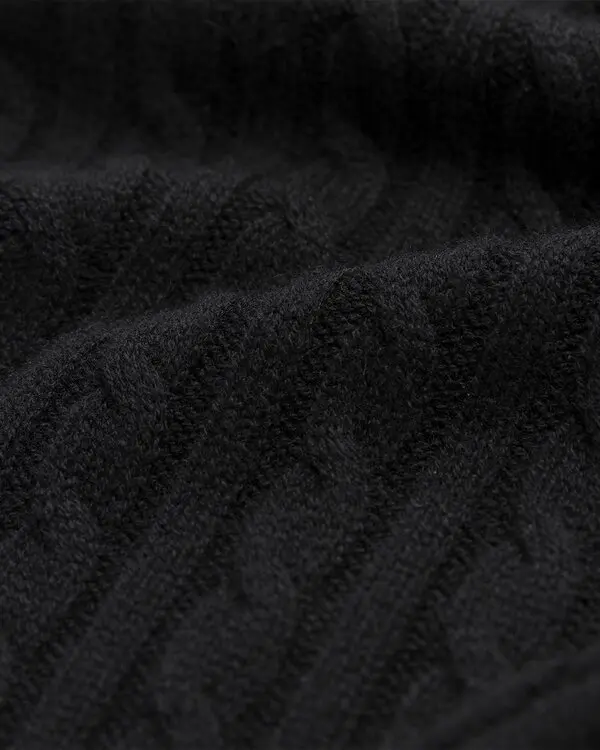 Jenni Kayne Nell V-neck Wool Cashmere Sweater - Black
