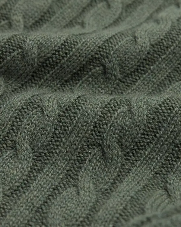 Jenni Kayne Nell V-neck Wool Cashmere Sweater - Pine