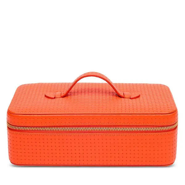 RAPPORT LONDON Charlotte Leather Jewelry Case - Orange