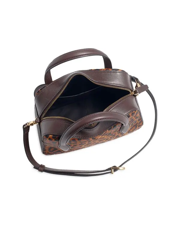 Madewell Mini Leopard Print Calf Hair Crossbody Bag