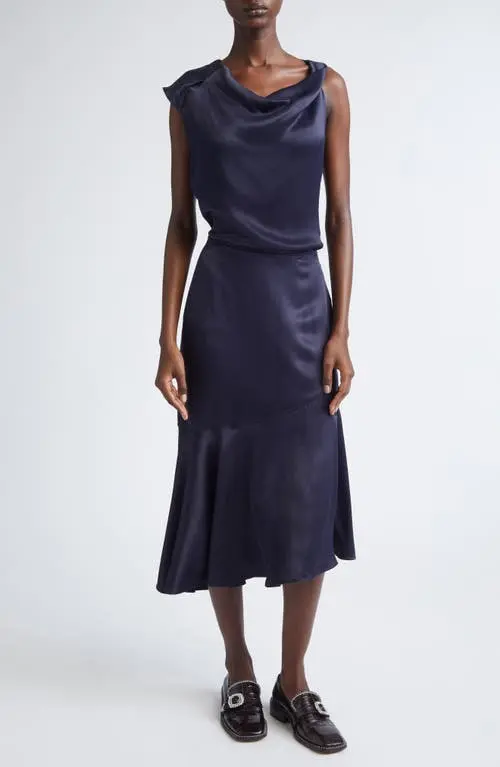 WALES BONNER Solstice Asymmetrical Midi Skirt