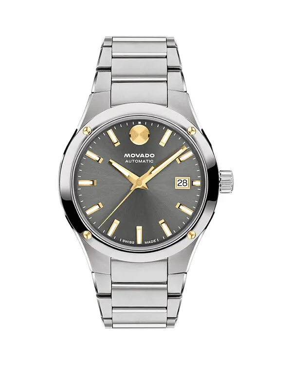 Movado Museum Imperiale Watch, 40mm - Gray/silver