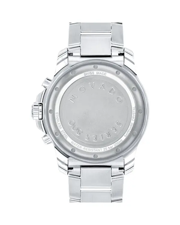 Movado Series 800 Chronograph, 42mm - Red/silver