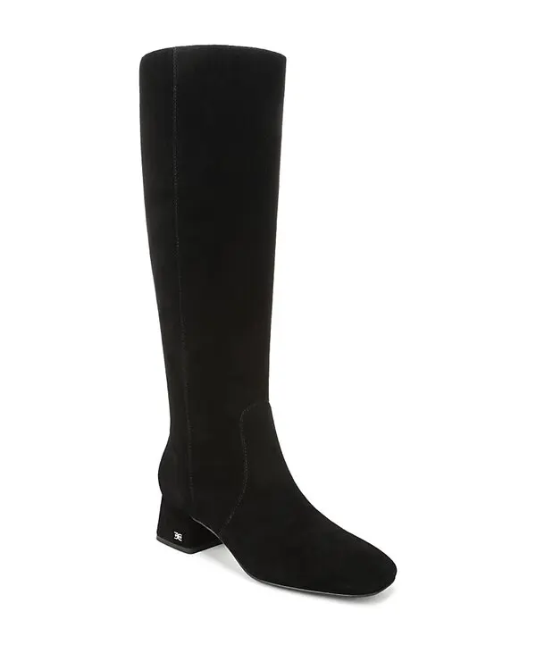 Sam Edelman Leather Riding Boots - Black