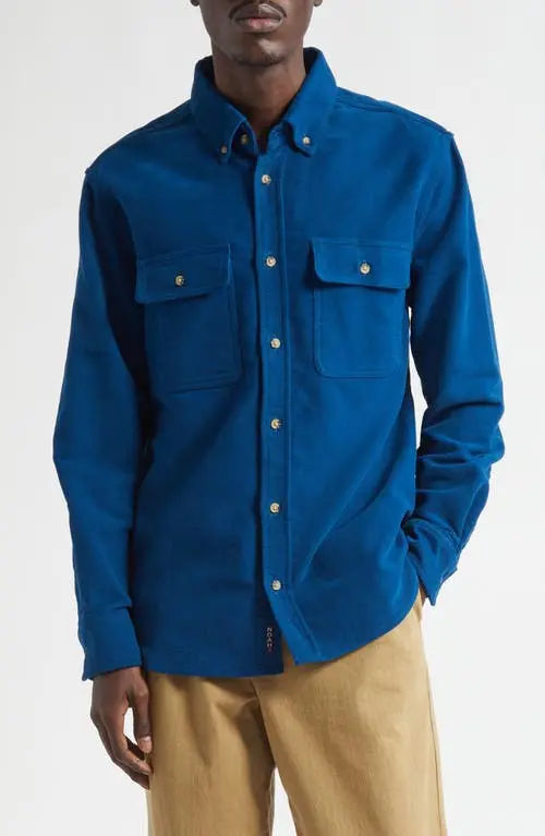 NOAH Cotton Moleskin Button-down Shirt - Ottamo