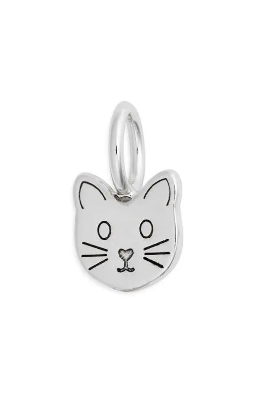 THE SIS KISS Kitten Charm - Silver