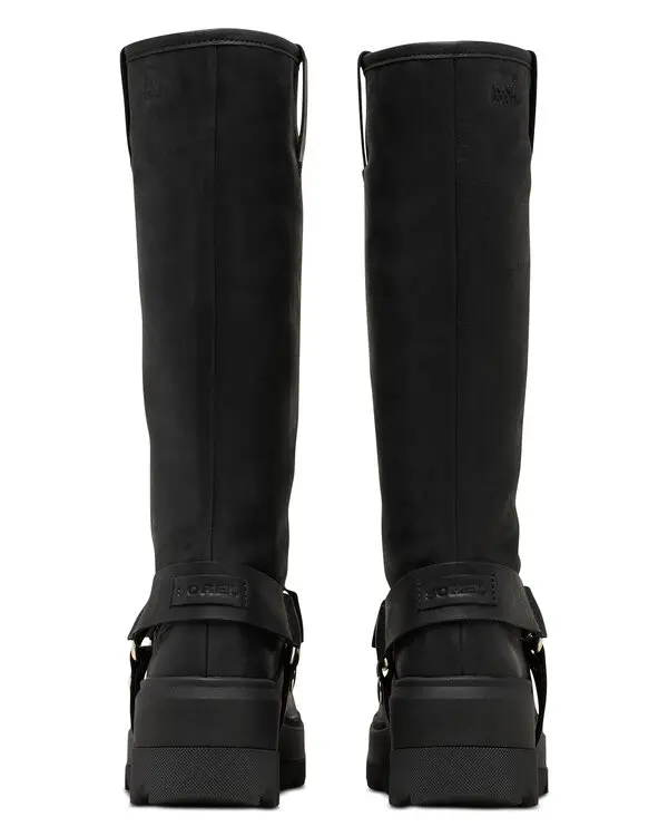 Sorel Joan Frwd Leather Tall Boots - Black/black