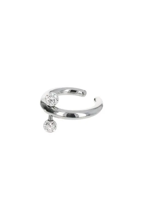 JUSTINE CLENQUET Azel Crystal Ring - Palladium