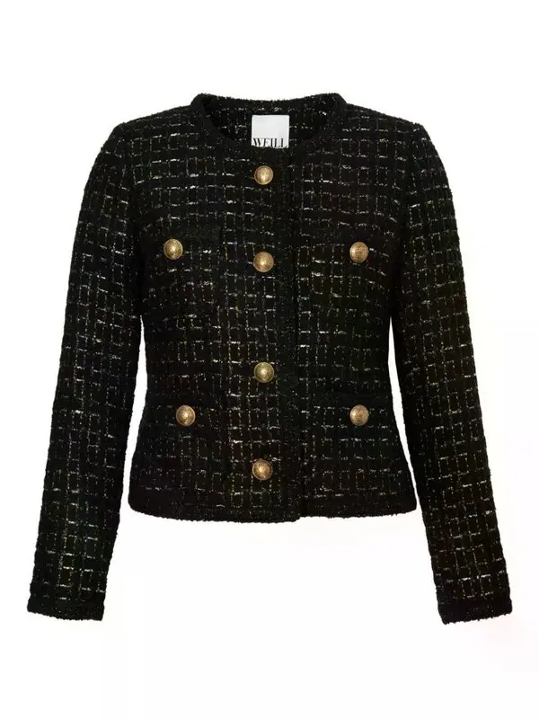 WEILL PARIS Tweed Button Jacket