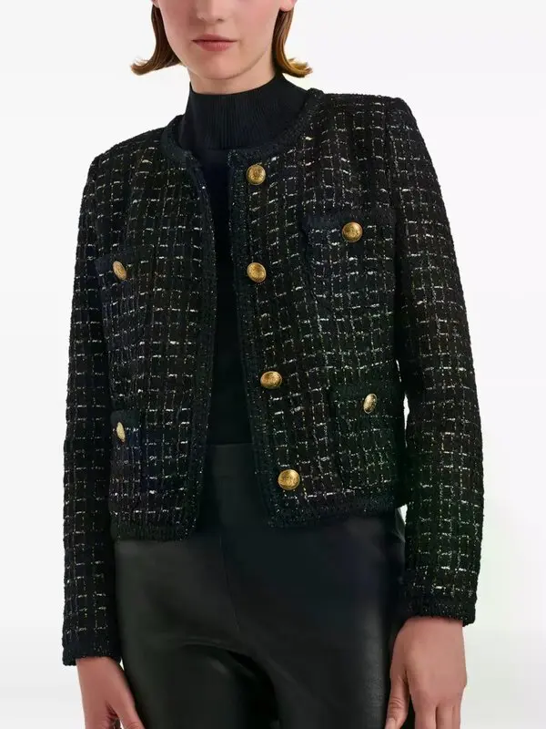 WEILL PARIS Tweed Button Jacket