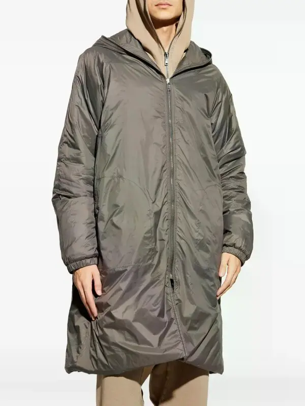 Rick Owens Hooded Zip Coat - Grey