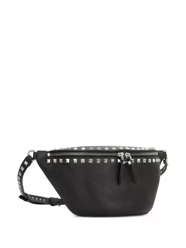 Valentino Garavani Pebbled Leather Belt Bag With Studs