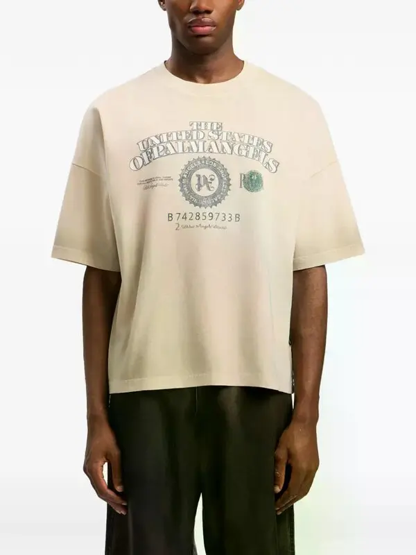 Palm Angels Graphic T-shirt - Neutrals