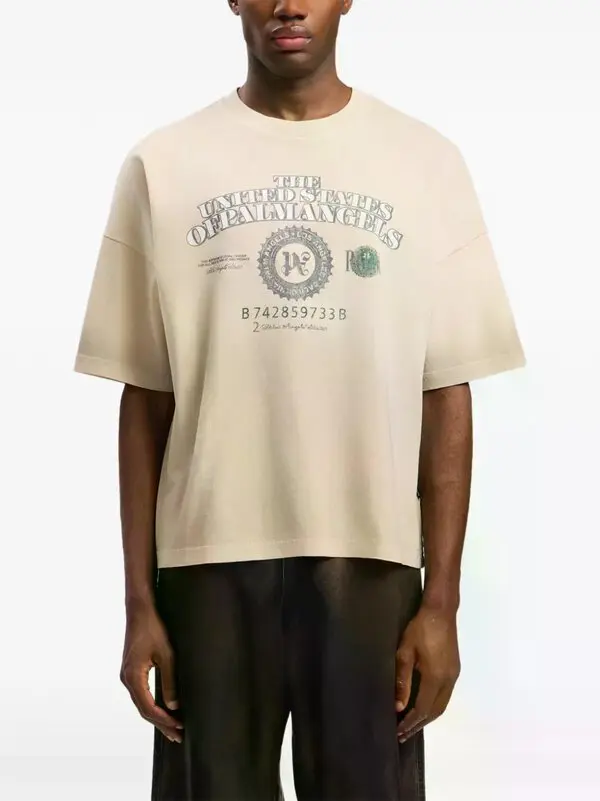 Palm Angels Graphic T-shirt - Neutrals